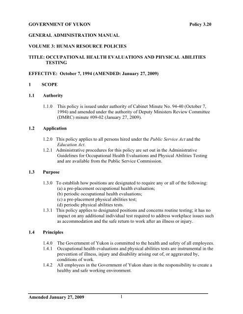 Occupational Health Evaluations and Physical Abilities Testing