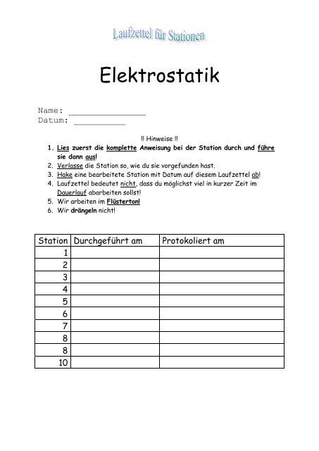 Elektrostatik