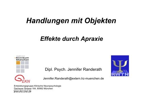 Effekte durch Apraxie