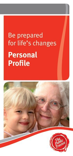 Personal Profile - The Public Trustee