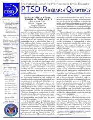 What is PTSD Brochure - National Center for PTSD