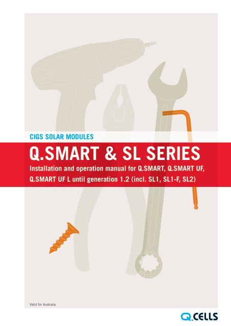 Q.SMART & SL SERIES Installation and operation manual ... - Q-Cells