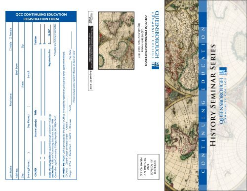 qcc continuing education registration form - Queensborough ...