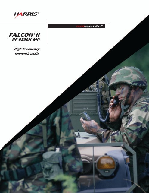 FALCON II RF-5800H-MP High-Frequency Manpack Radio Brochure