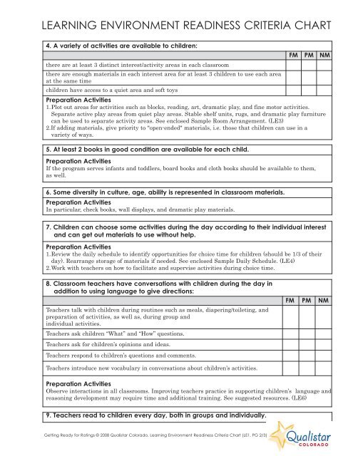 LEARNING ENVIRONMENT READ