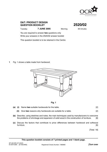 2520 - 02 Question Paper Jun 05 - Queen Katherine School