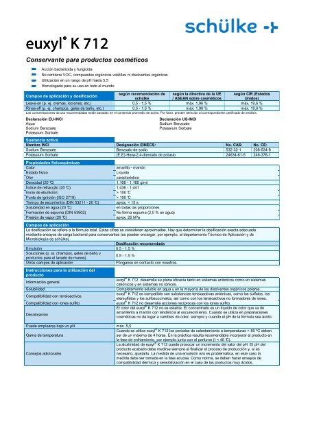 euxylÂ® K 712 - Quetzal Quimica