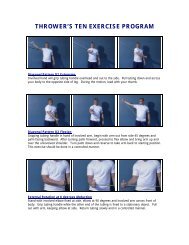 THROWER'S TEN EXERCISE PROGRAM