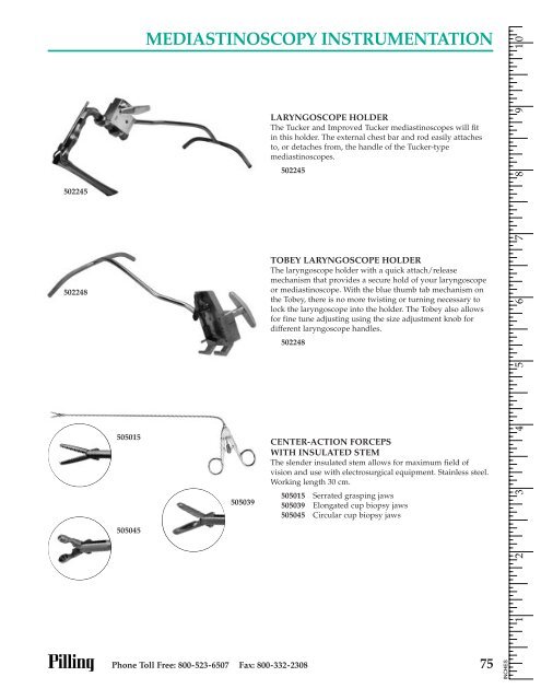 MEDIASTINOSCOPY INSTRUMENTATION