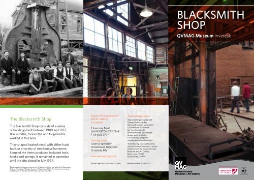 BlacksmiTh shop - Queen Victoria Museum and Art Gallery