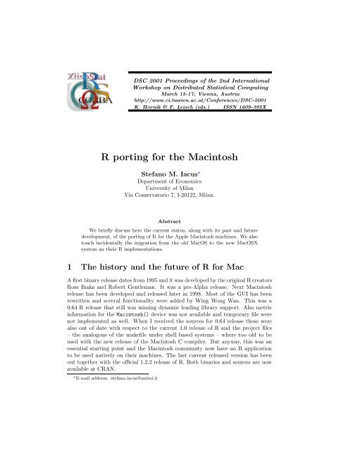 Paper The R Project For Statistical Computing