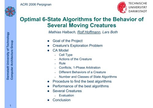 State Algorithm - Ra.informatik.tu-darmstadt.de