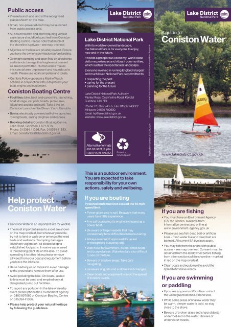 Coniston Water - Lake District National Park