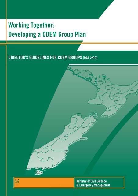Developing a CDEM Group Plan - Ministry of Civil Defence and ...