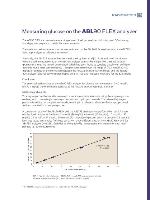 Measuring glucose on the ABL90 FLEX analyzer - Radiometer.com