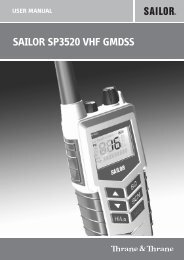 SAILOR COMPACT VHF RT2048 VHF Simplex/ Semiduplex ...