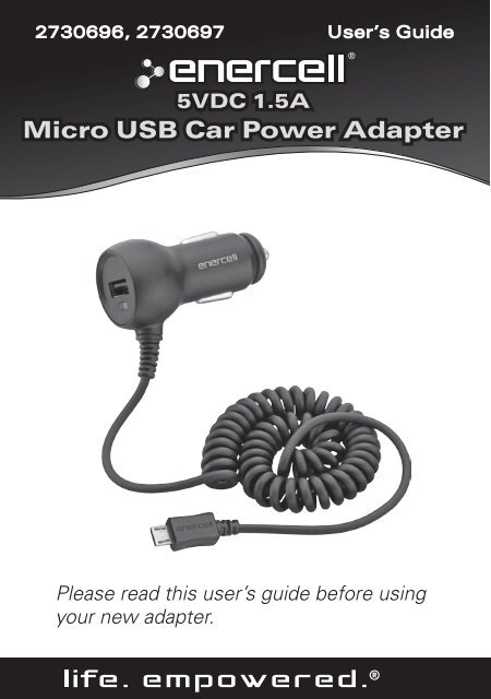 Micro USB Car Power Adapter - Radio Shack