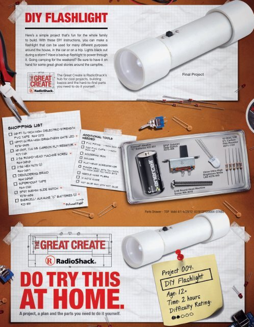 DIY FLASHLIGHT - Radio Shack