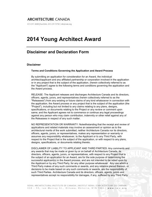 signed declaration form