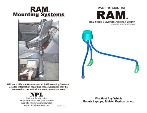 Mounting Systems - RAM Mounts