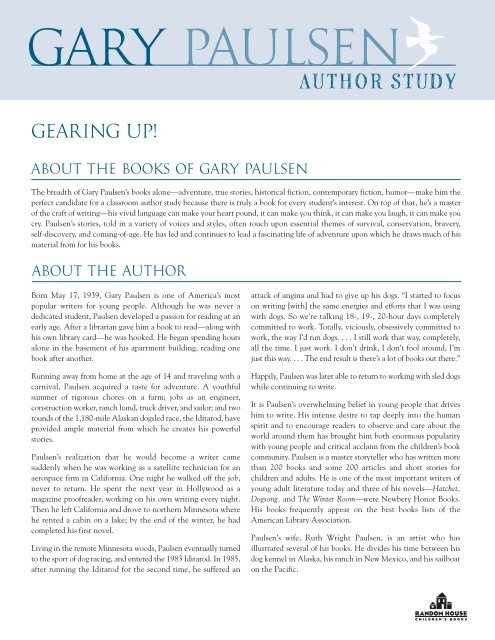 Ruth And Gary Paulsen
