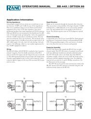 MLM82S Schematic - Rane