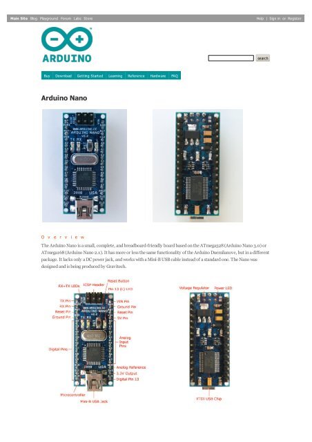 Arduino Nano Arduino Nano Every Arduino Official Store It Has A Small Disadvantage In That