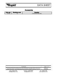 Safety Data Sheet - Rapid Electronics