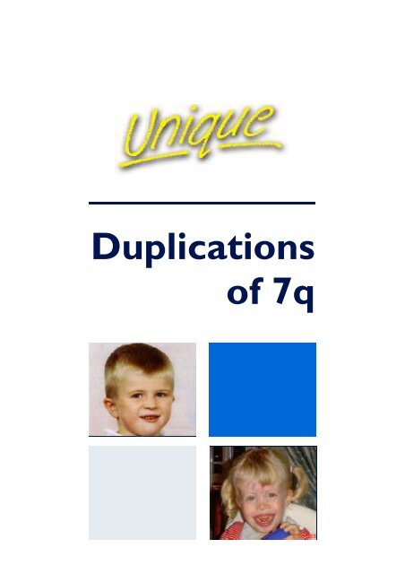 7q duplications FTNW - Unique - The Rare Chromosome Disorder ...