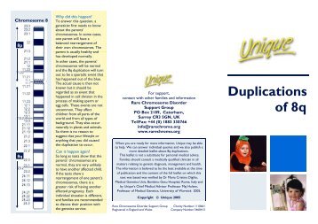 Xq28 duplications - Unique - The Rare Chromosome Disorder ...