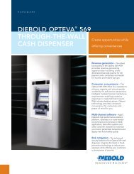 Diebold Opteva® 760 advanced-function, through-the-wall walk ...
