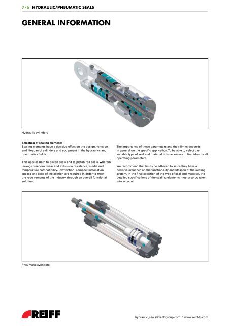 Hydraulic/Pneumatic Seals