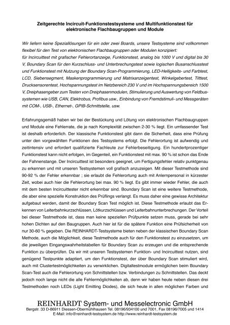 REINHARDT System- und Messelectronic GmbH