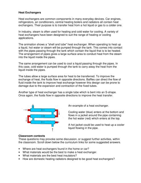Heat Exchanger Notes - Industry-animated.org