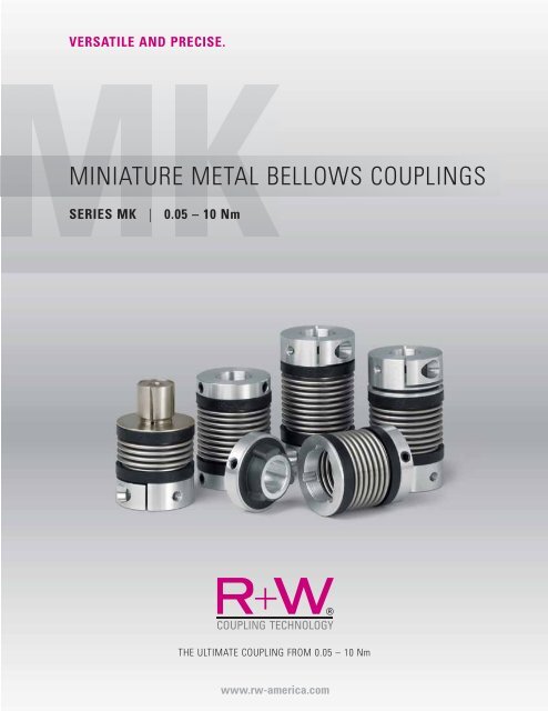 MINIATURE METAL BELLOWS COUPLINGS - REM-Technik sro