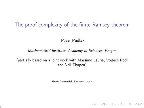 The proof complexity of the finite Ramsey theorem