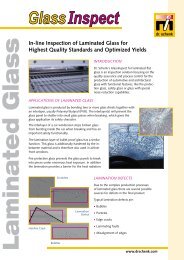 In-Line Surface Inspection for Glass ... - Dr. Schenk Inspection Systems
