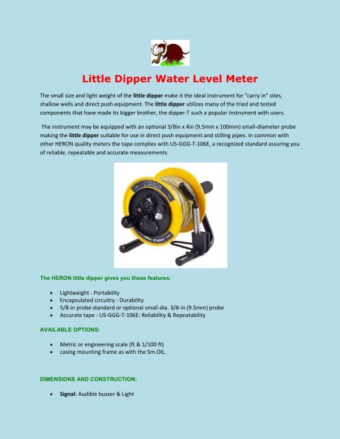 Little Dipper Water Level Meter