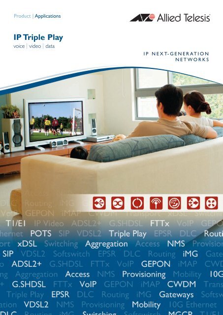 IP Triple Play - Allied Telesis