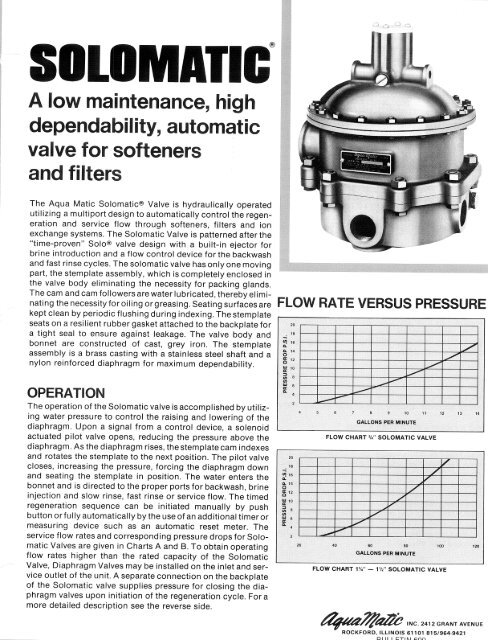 Solomatic valve technical bulletin - Res-Kem Corporation