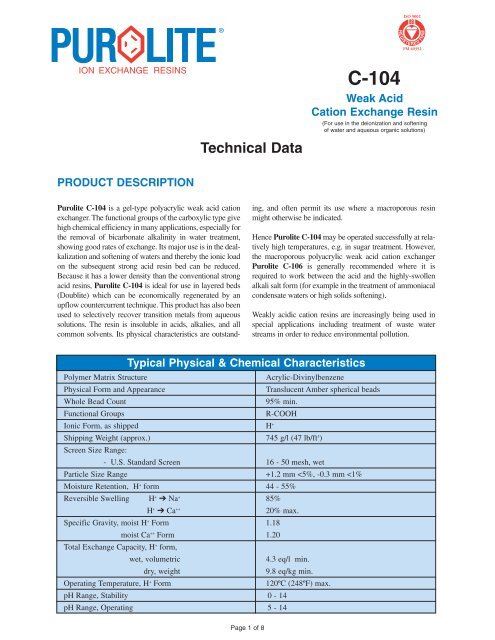 Technical Data Sheet - Res-Kem Corporation