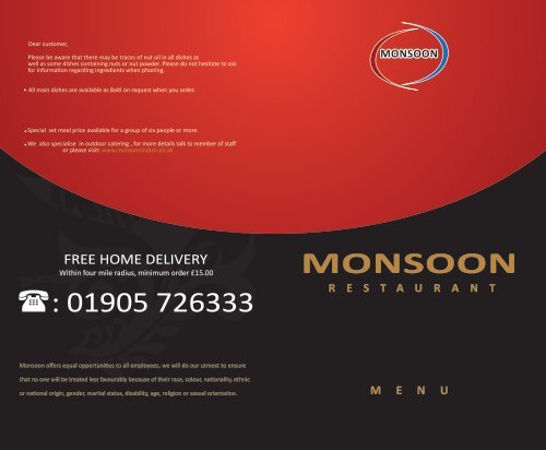 Download the Monsoon Menu - UK Restaurant Menus