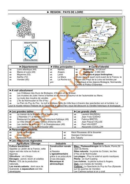 Angers - Région Pays de la Loire