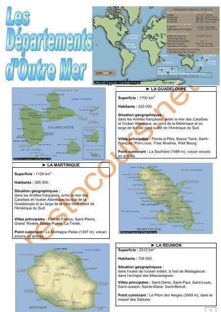 la martinique 1ère Géographie