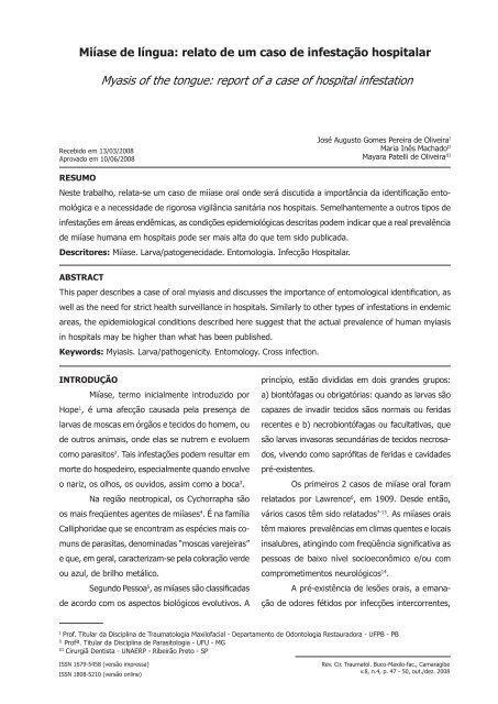 MIIASE DE LINGUA - Revista de Cirurgia e Traumatologia Buco ...
