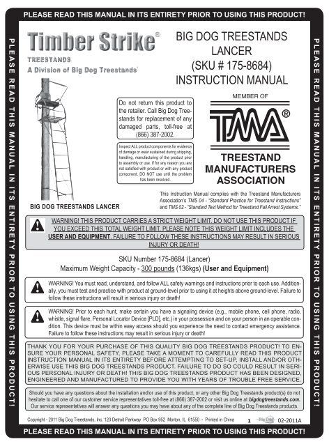 The Lancer - Big Dog Treestands