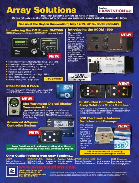 NEW! - Array Solutions