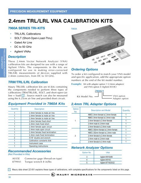 ECONOMY VNA CALIBRATION K