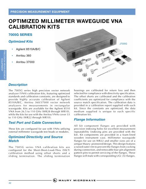 TRL VNA CALIBRATION KITS