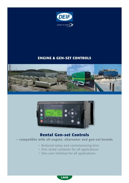 rental gen-set controls - Deif